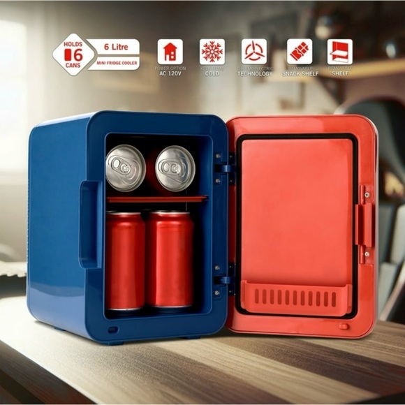 Marvel | Other | Marvel Spiderman Blue Red 6 Can Mini Fridge ...